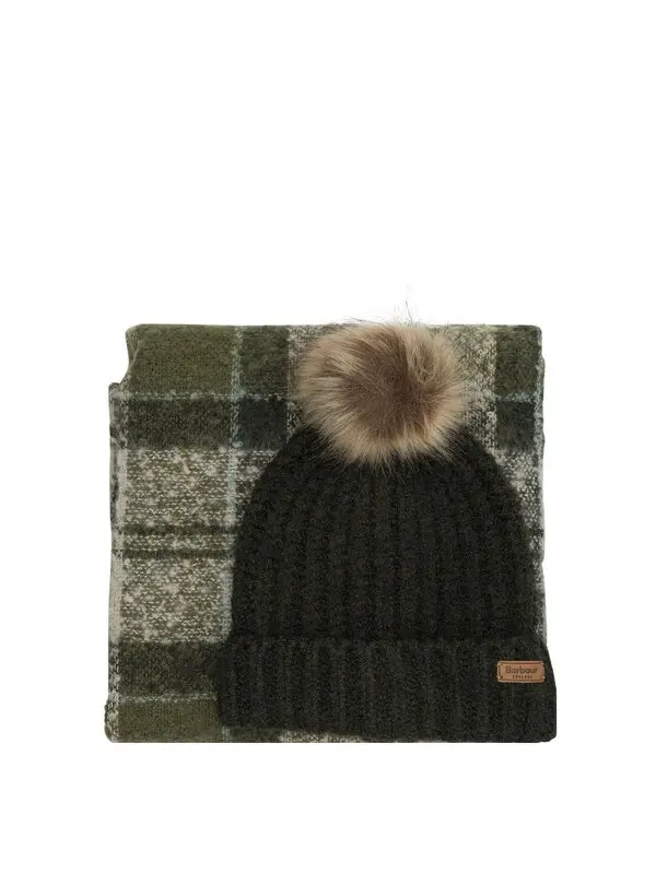 Barbour Saltburn' Scarf And Beanie Set