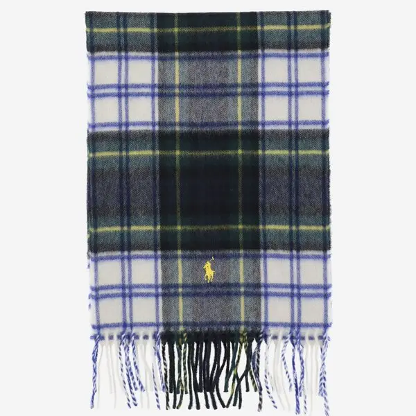 Polo Ralph Lauren Cashmere Scarf With Logo - Multi