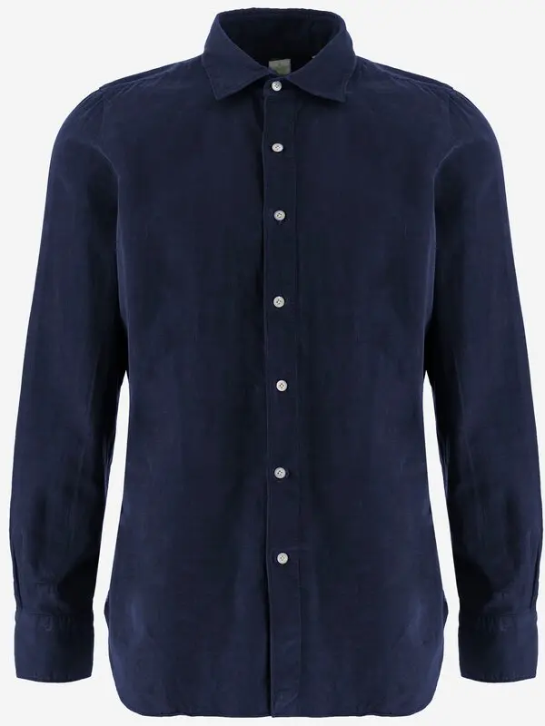 FINAMORE 1925 Ribbed Cotton Shirt