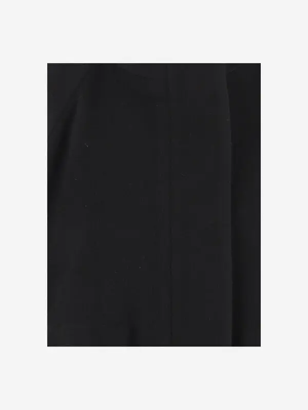 Tagliatore Wool Cape With High Collar - Black