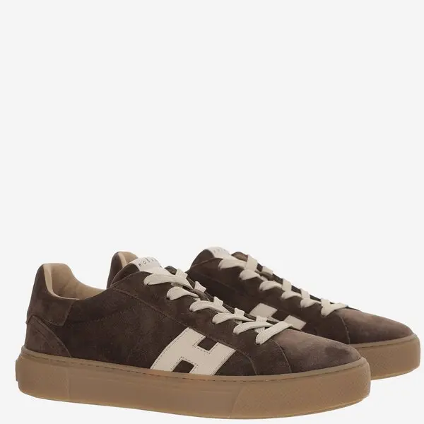 Hogan H705 Suede Sneakers - Brown