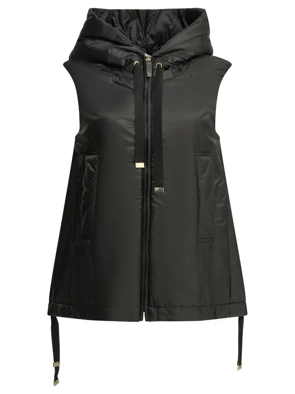 Max Mara Water Repellent Sleeveless Jacket - Black