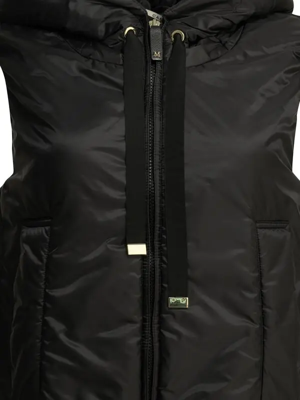 Max Mara Water Repellent Sleeveless Jacket - Black