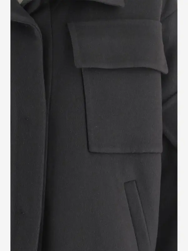 Giorgio Armani Cashmere Coat With Multiple Pockets