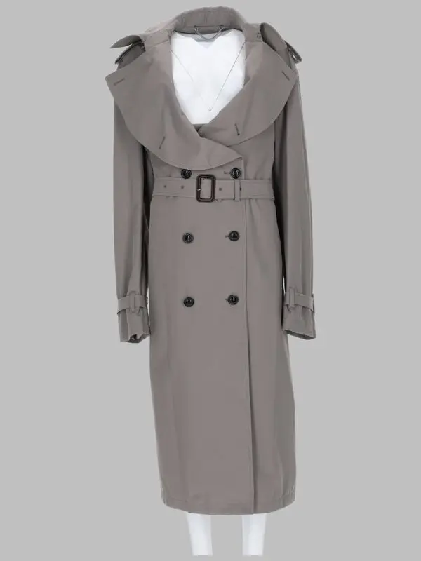 MAISON MARGIELA Trench Con Colletto Ripiegato