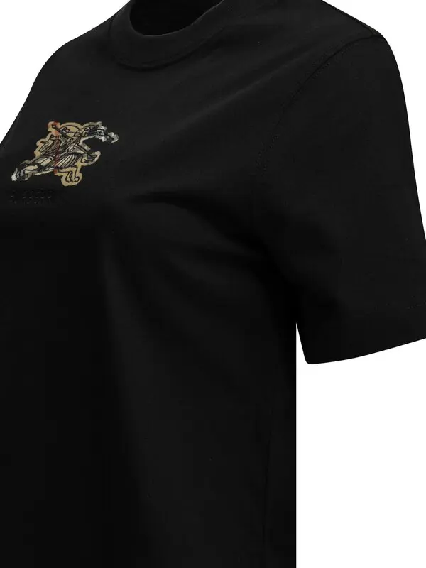 Burberry Knight Check' Crew Neck T Shirt