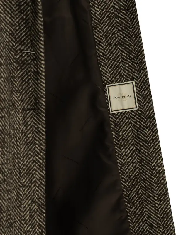 Tagliatore Long Coat 'amanda - Brown