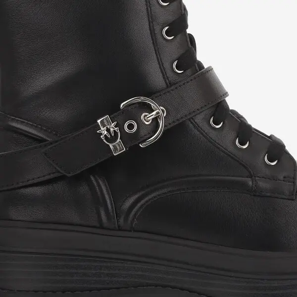 Pinko Eva Leather Ankle Boots