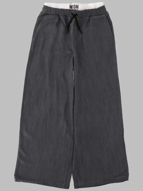 MSGM Pantalone A Gamba Larga
