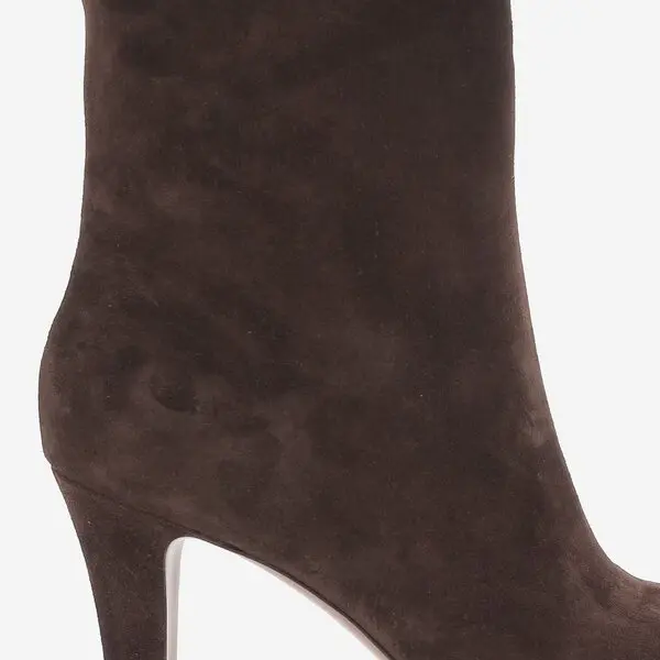Paris Texas Elsa Suede Ankle Boots - Brown