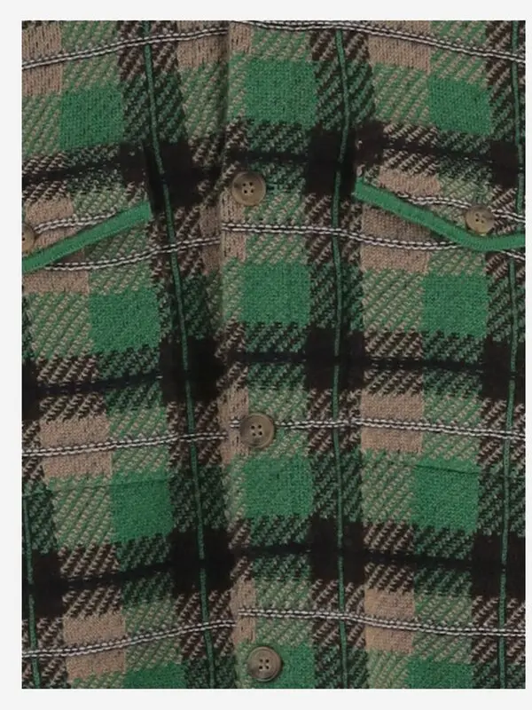 Guest In Residence Cashmere Shirt With Check Pattern