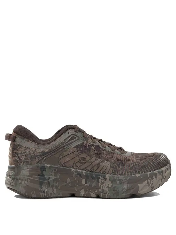 HOKA® Bondi 7 Beams' Low Top Sneakers - Brown