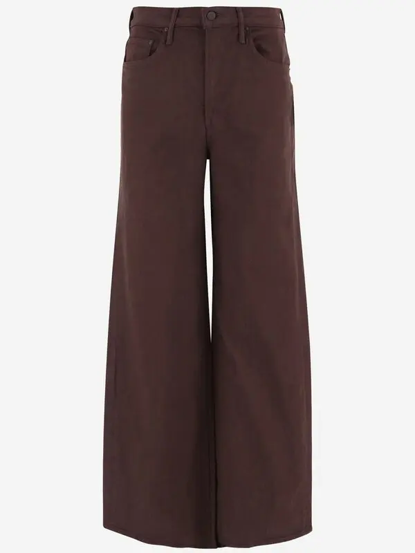 MOTHER Wide Leg Stretch Cotton Jeans