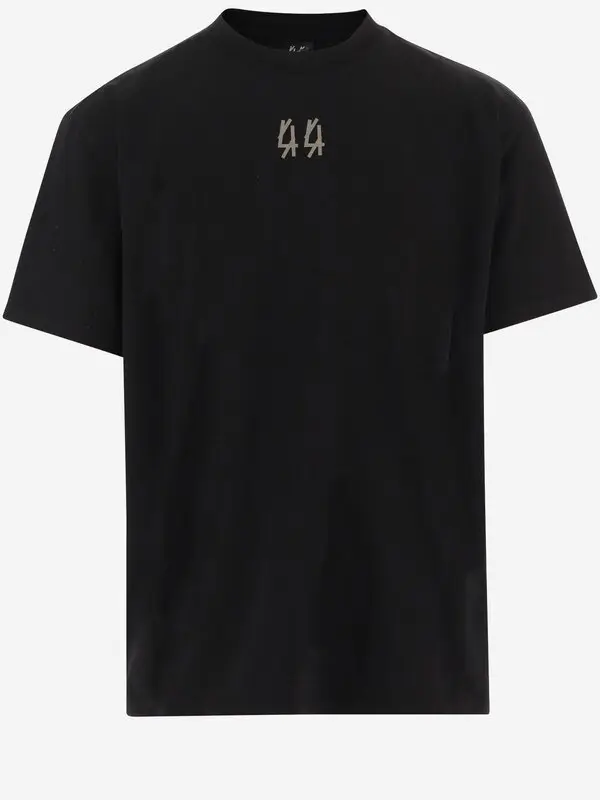 44 LABEL GROUP Cotton T Shirt With Logo Print