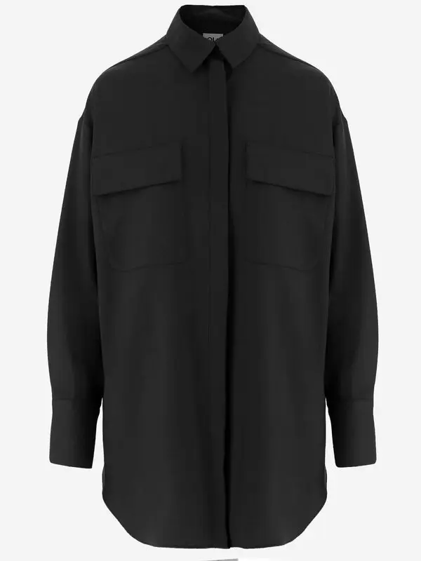 QL2 DONNA Stretch Wool Blend Shirt
