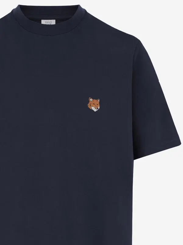 Maison Kitsuné Cotton T Shirt With Logo