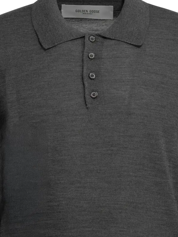GOLDEN GOOSE Wool Polo Sweater