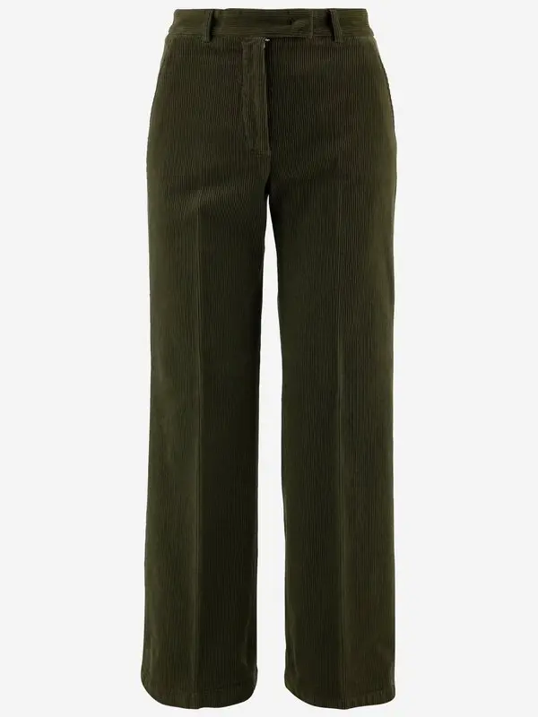 QL2 DONNA Stretch Cotton Velvet Pants
