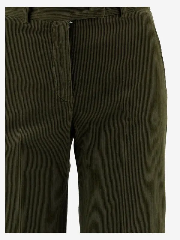 QL2 DONNA Stretch Cotton Velvet Pants