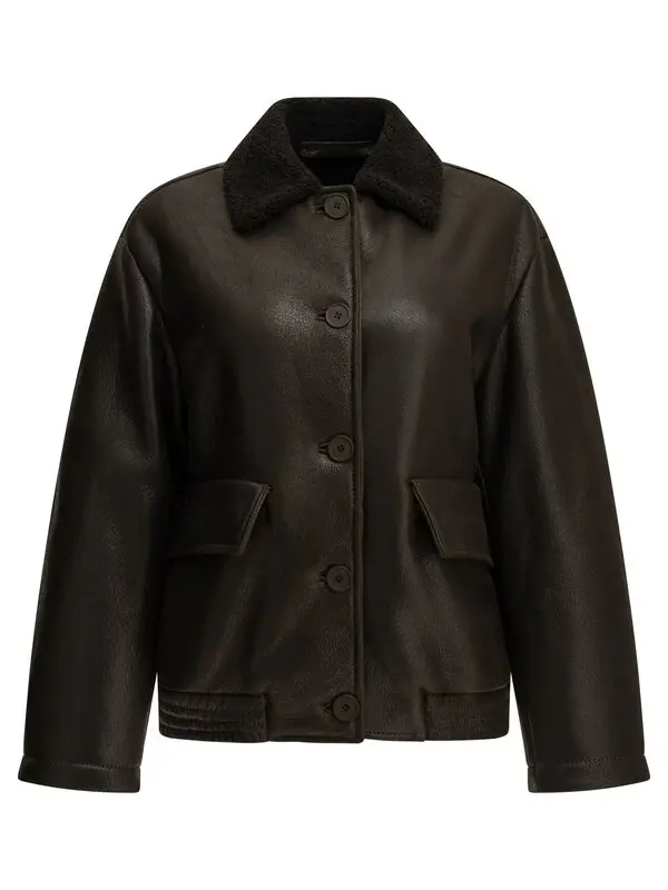 SALVATORE SANTORO Shearling Jacket - Brown