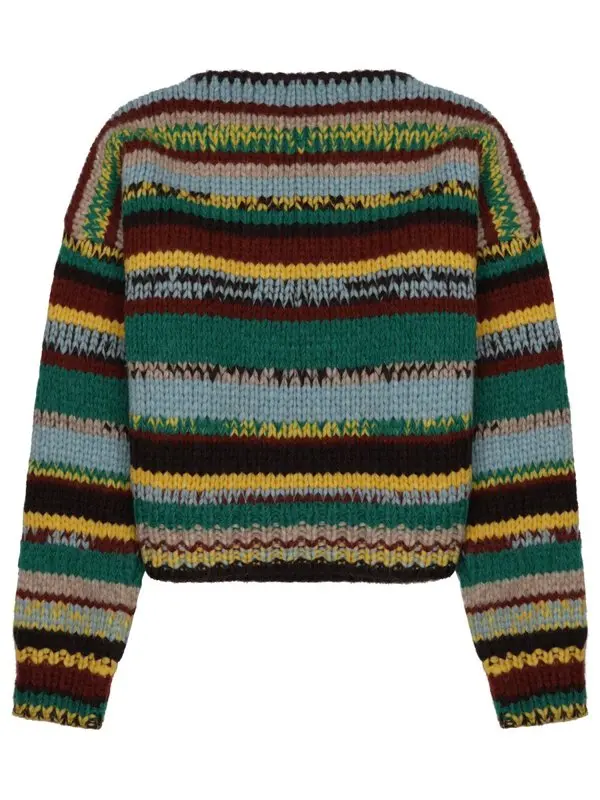 Celine Maglia In Alpaca Moulinè E Lana