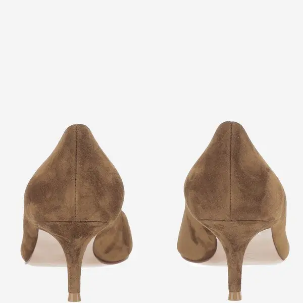 GIANVITO ROSSI Suede Pumps - Marrone Chiaro
