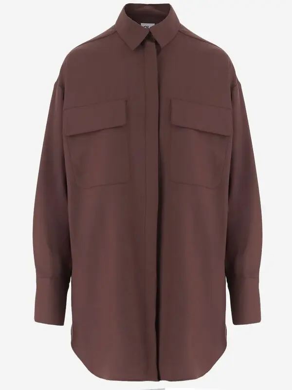 QL2 DONNA Stretch Wool Blend Shirt