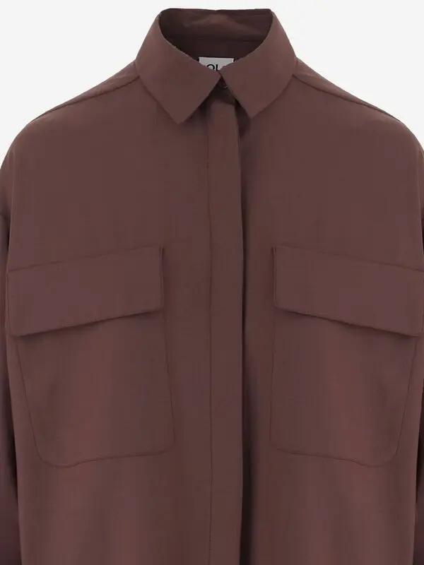 QL2 DONNA Stretch Wool Blend Shirt
