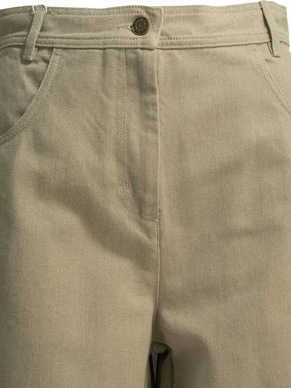 Max Mara Casual Pants Made Of Coated Cotton