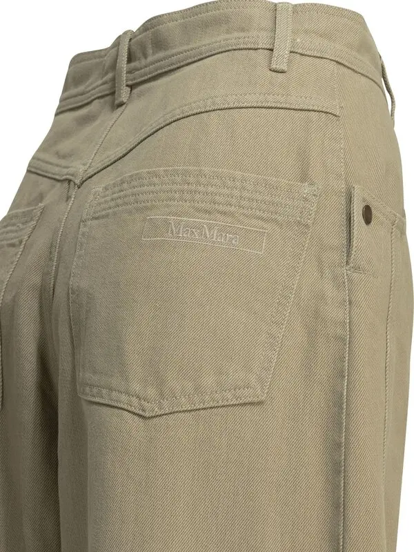 Max Mara Casual Pants Made Of Coated Cotton