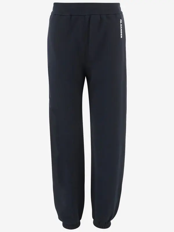 JIL SANDER Cotton Pants With Logo
