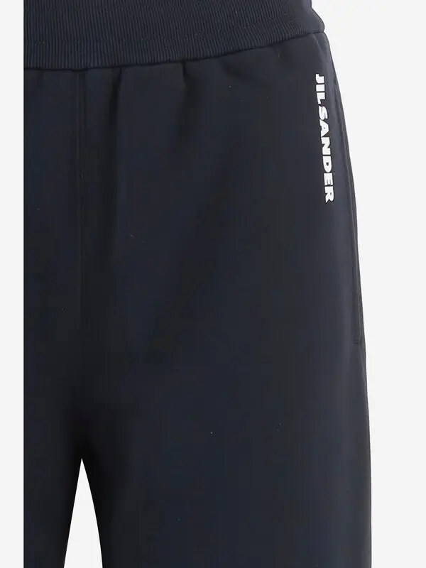 JIL SANDER Cotton Pants With Logo