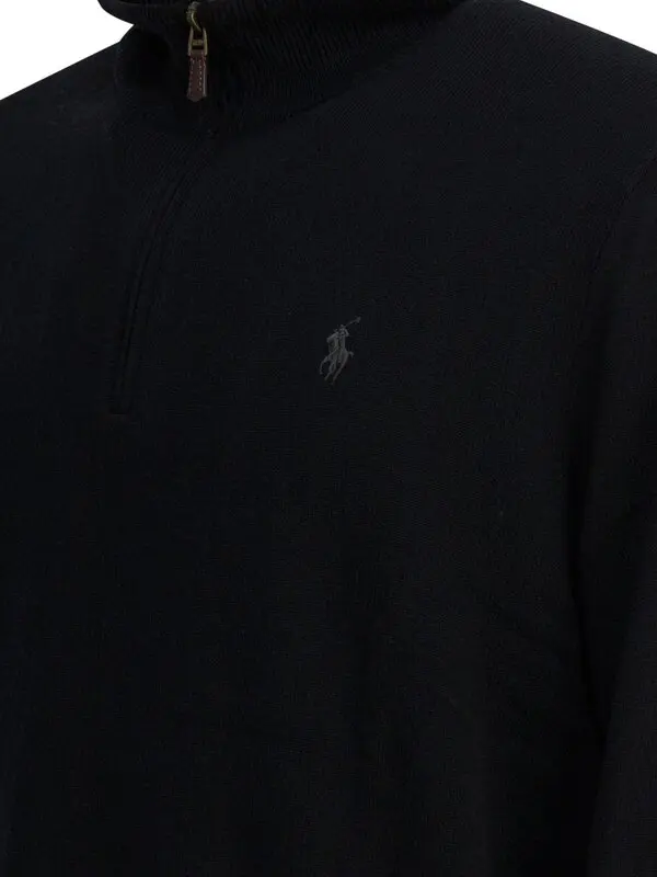 Polo Ralph Lauren Wool Sweater With A Half Zip