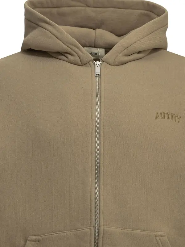 AUTRY Zip Up Sweatshirt With Logo