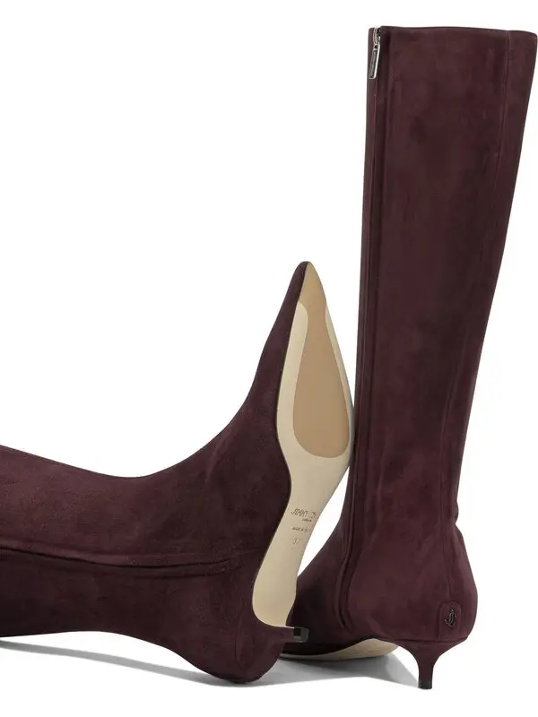 JIMMY CHOO Amis 35 Mm' Knee High Boots - Bordeaux