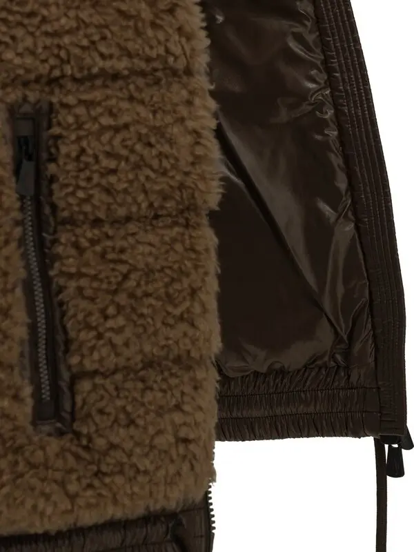 Moncler Sleeveless Teddy Jacket - Brown