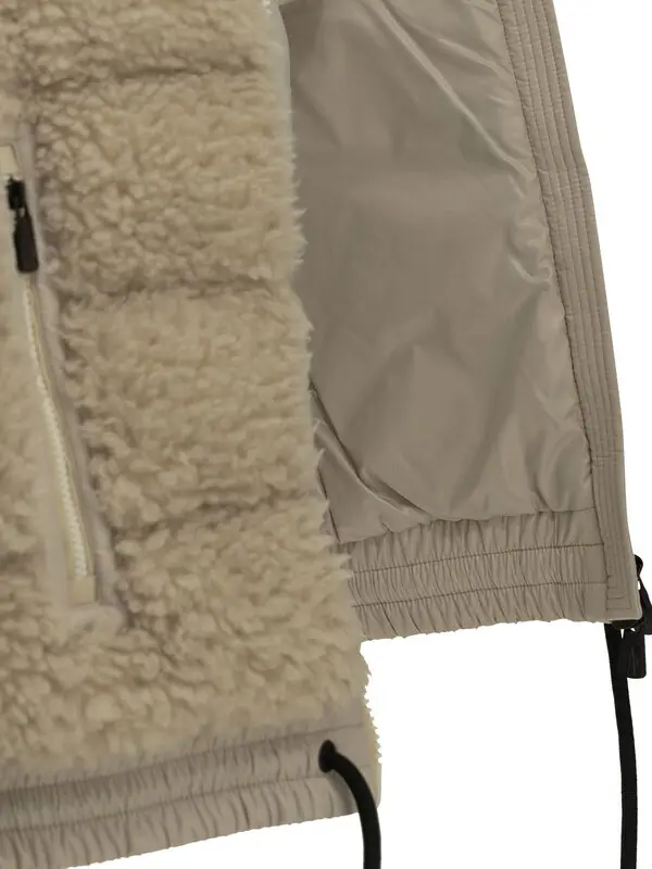Moncler Sleeveless Teddy Jacket - Beige