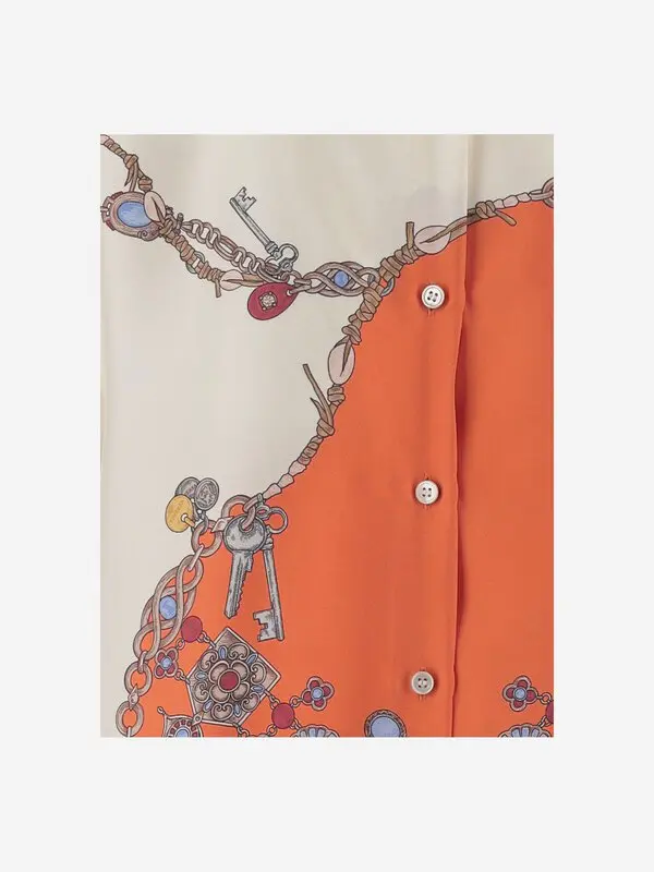 Versace Print Silk Shirt - Multi