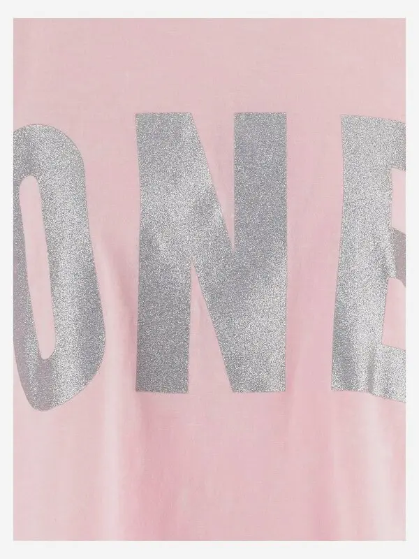 ONE TEE Cotton T Shirt With Logo