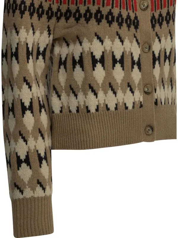 Polo Ralph Lauren Wool And Cashmere Cardigan - Multicolor
