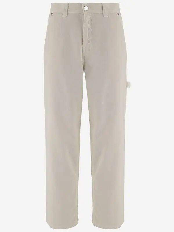 HAIKURE Ribbed Cotton Velvet Pants