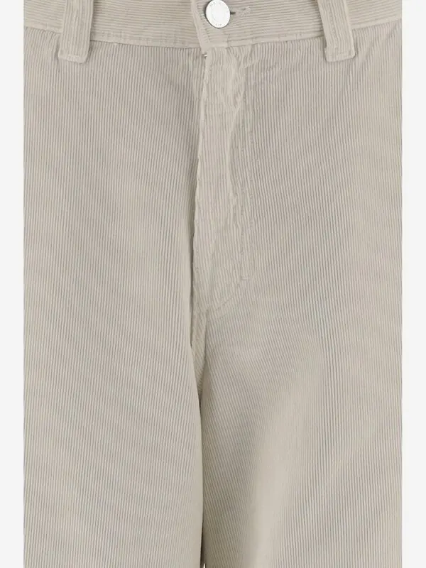 HAIKURE Ribbed Cotton Velvet Pants