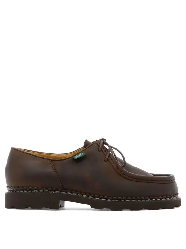 Paraboot Michael' Lace Up Loafers - Brown