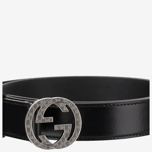 Gucci Leather Belt With Logo