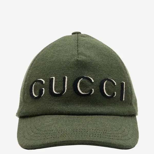 Gucci Wool Baseball Cap With Logo - Green