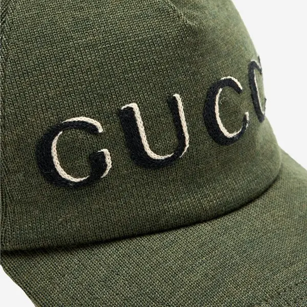 Gucci Wool Baseball Cap With Logo