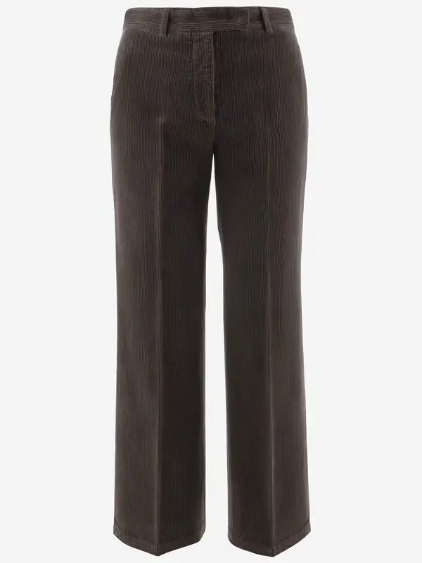 QL2 DONNA Wide Leg Corduroy Pants