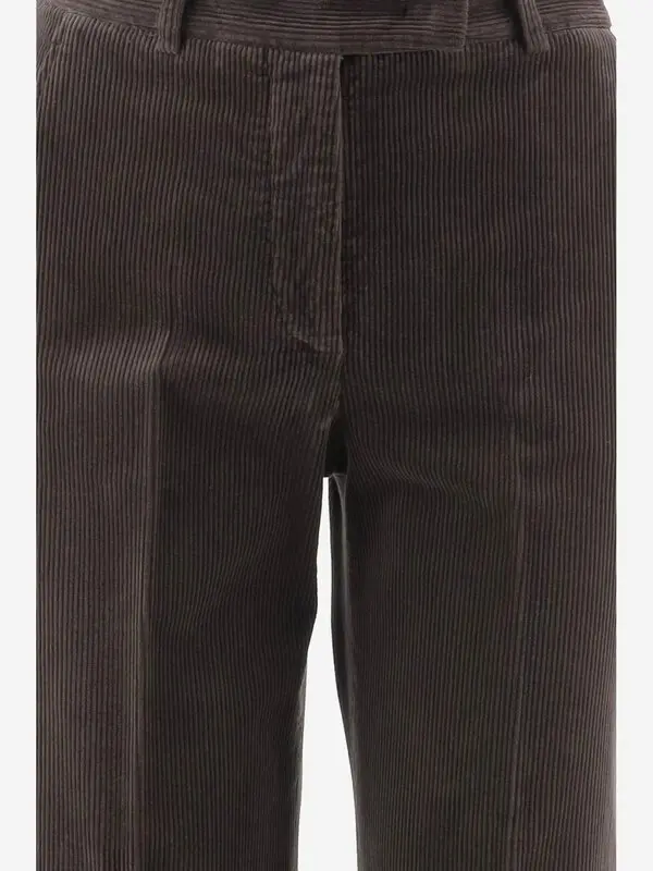 QL2 DONNA Wide Leg Corduroy Pants