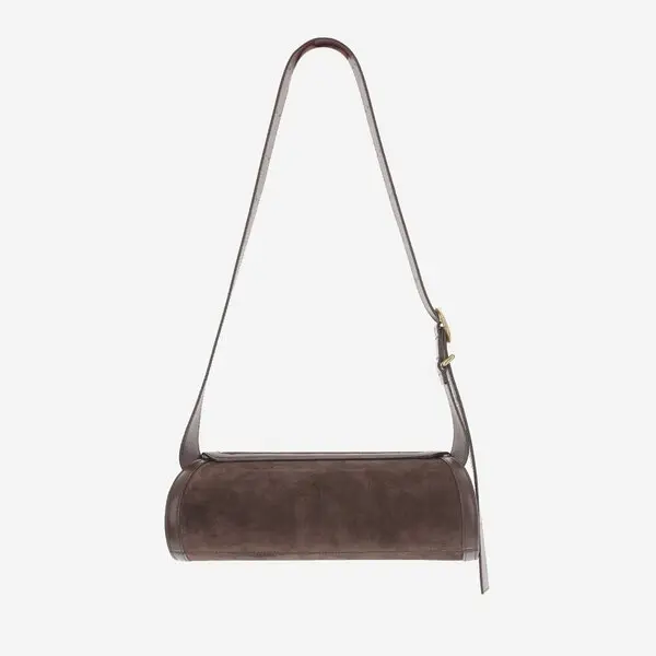JIL SANDER Small Suede Cannolo Bag