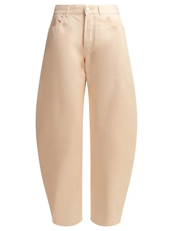 Alaïa Round' Wide Leg Jeans - Pink
